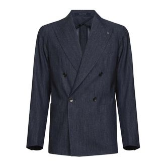 Tagliatore Double-breasted Blazer - - Jackets - Herren - Blau - M