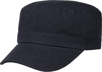 LIPODO Casquette Army en Lin Femme/Homme - d&eacute;t&eacute; avec visi&egrave;re, Fermeture Fermeture Scratch Printemps-&eacute;t&eacute; &Eacute;t&eacute; - Taille Unique Bleu fonc&eacute;