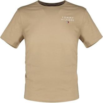 Tommy Hilfiger Homme T-Shirt Manches Courtes encolure Ronde, Beige (Beige), S