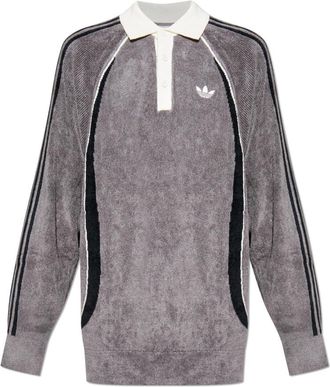 adidas Polo mit gesticktem Logo - - Tops - Herren - Grau - M