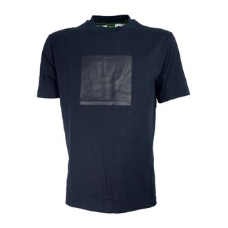HUGO BOSS Tee Logo Rib - - Tops - Herren - Blau - L
