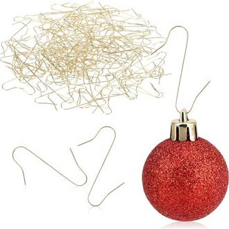 Com-Four 150x Crochets pour d&eacute;corations darbres de No&euml;l - Crochets Doubles pour d&eacute;corations darbres de No&euml;l - Id&eacute;al pour Les pendentifs d&eacute;coratifs