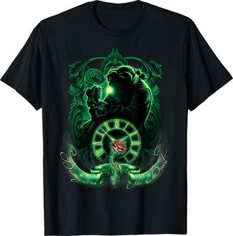 Disney Beauty & The Beast Glow Airbrush Art Graphic T-Shirt T-Shirt