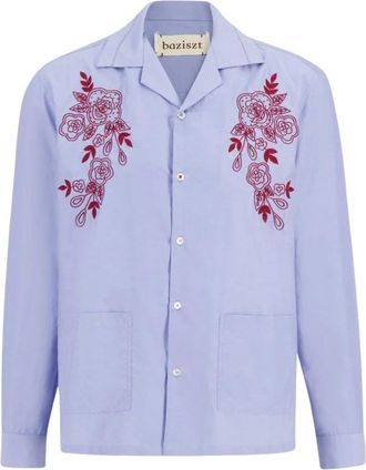 Baziszt Baziszt, Homme, Chemises, Bleu, Taille: M Casual Chemises