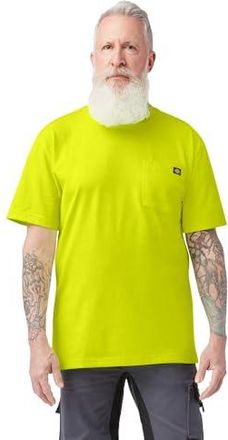 Dickies Short Sleeve Heavyweight Crew Neck Pocket T-Shirt, Jaune Vif, M Homme