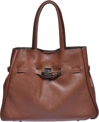 Anna Luchini Kastanienbraun Rindsledertasche