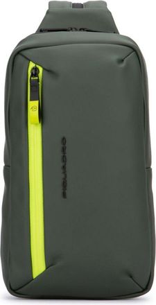 Piquadro Rucksack mit vorstehendem Logo - Grün