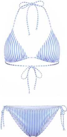 MC2 Saint Barth Femme, Maillots de bain, Bleu, Taille: 38 FR Bikini Leah Ray&eacute; Virgo