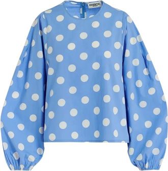 Elisabetta Franchi Femme, Blouses et Chemises, Bleu, Taille: 34 FR Top Fake F2Bs