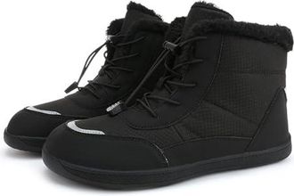 Pangolin Bottines Hiver Adulte Unisexe,Canvas D&eacute;perlante, Doublure Chaude avec Col Fourrure Synth&eacute;tique, La&ccedil;age avec Serrage Rapide,Boots Neige Ville & Outdoor