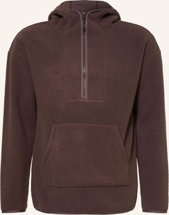 Meru Me&deg;Ru Hoodie Quimper Aus Teddyfell braun