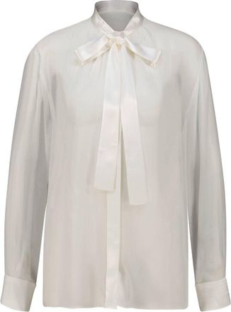 Dolce & Gabbana Damen Bluse aus Seidenchiffon