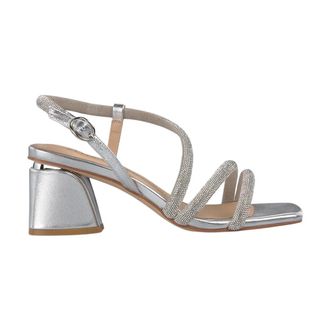 Alma En Pena Sandalette mit breitem Absatz - - Shoes - Damen - Grau - 39 EU