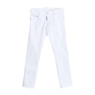 Dsquared2 Straight Cut Lange Hose - - Jeans - Herren - Wei&szlig; - XS