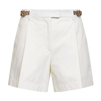 Burberry Femme, Shorts, Blanc, Taille: 36 FR Burberry Shorts