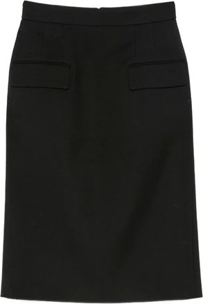 Alexander McQueen Rock mit Tasche - Schwarz