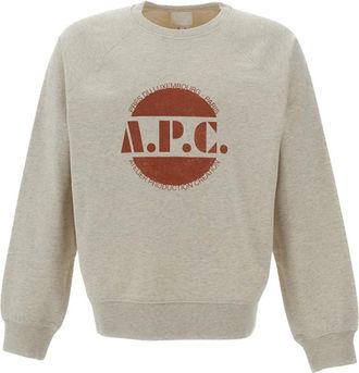 A.P.C. Rundhals-Sweatshirt - - Sweatshirts & Hoodies - Herren - Beige - L