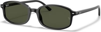 Ray-Ban Sonnenbrillen Polished Black Fassung Glas Polarisiert 56-19