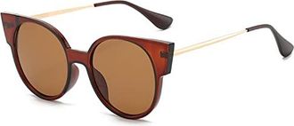 Generic 2025 Designer Cat Eye Big Frame Street Shooting Lunettes de soleil tendance pour hommes et femmes vacances en plein air (couleur : A, taille : moyen),