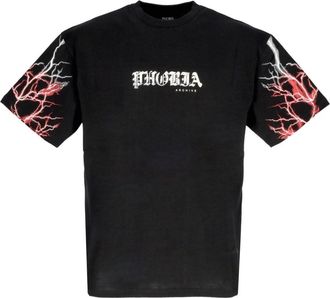 Phobia Archive Homme, Tops, Noir, Taille: M Lightning Tee