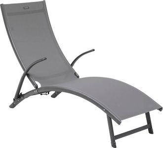Hesperide Liegestuhl Samba Anthrazit & Graphit - Anthrazit/Graphit