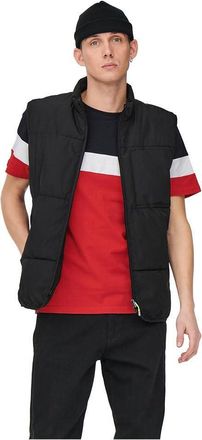 Only & Sons Herren Onsbailey Colourblock Ss Tee Exp T-Shirt, Dark Navy/Detail:racing Red Bottom, XXL