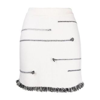 Sonia Rykiel Wei&szlig;e Wollkaschmir-Casual-Minirock - - Skirts - Damen - Wei&szlig; - L
