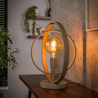 Pier Import Lampe moderne beige mat, 2 anneaux pivotants TRIBECA