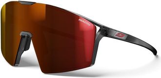 Julbo Unisex Edge Sunglasses, Schwarz Durchscheinend/Orange, One Size