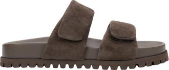 Estro & Luminara Femme, Chaussures, Brun, Taille: 39 EU Mules Plates en Velours