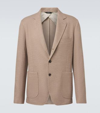 Brioni Blazer aus Wolle und Seide