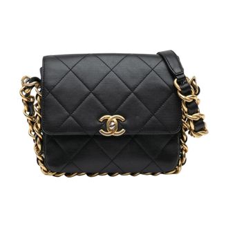 Chanel Pre-owned The Small Quilted Calfskin Framing Chain Flap - - Pre-owned - Damen - Schwarzk - ONE SIZE