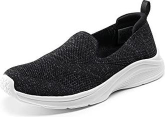 Dream Pairs Femmes Chaussures Slip-on Plates Mocassins Confortable Fille Walking Sneakers Noir 39 (EUR) SDWS2307W-E