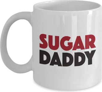 IUBBKI Sugar Daddy Lustige Neuheit Geschenk Tasse Wei&szlig; 11oz