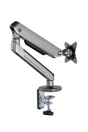 Boxxx Monitor-Halterung, Dunkelgrau, Metall, Kunststoff, 11.7x62.2x57.5 cm, 360&deg; drehbar, breitenverstellbar, h&ouml;henverstellbar, Arbeitszimmer, B&uuml;rozubeh&ouml;r