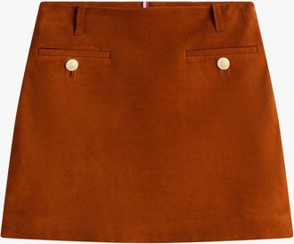 Tommy Hilfiger Jupe courte en cuir dagneau