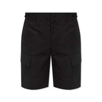 Jil Sander Homme, Shorts, Noir, Taille: L Cotton Poplin Cargo Shorts