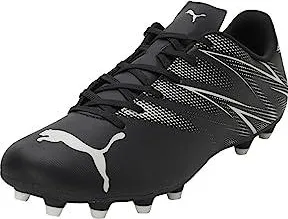 Puma Men Attacanto Fg/Ag Chaussures de football, Puma Black Silver Mist, 42.5 EU