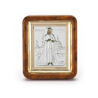 NKlaus Xenia Von St. Petesburg Ikone in Rahmen mit Plexiglass 7x6cm christlich 11066
