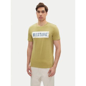 Mustang Jeans Mustang T-Shirt Austin 1016274 Grün Regular Fit