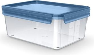 Emsa Clip & Close Eco Frischhaltedose, 3,7 L, Öko-Design, auslaufsicher, hygienisch, mikrowellen-/gefrier-/spülmaschinengeeignet, BPA-frei, Blau, N1171600