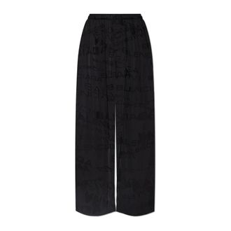 Balenciaga Logo Hosen - - Trousers - Damen - Schwarzk - L