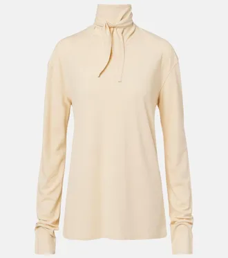 Christophe Lemaire Top &agrave; col roul&eacute; en coton