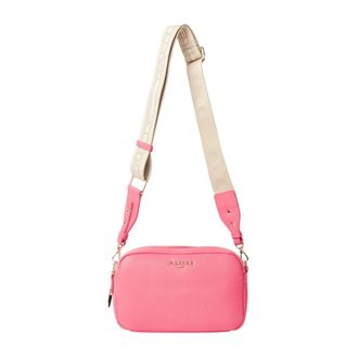 Ga&euml;lle Paris Kameratasche aus Kunstleder mit Jacquard-Gurt - - Bags - Damen - Rosa - ONE SIZE