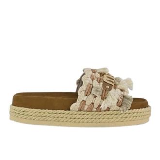 Mou Fringe Monoband Seilsandalen - - Shoes - Damen - Braun - 40 EU