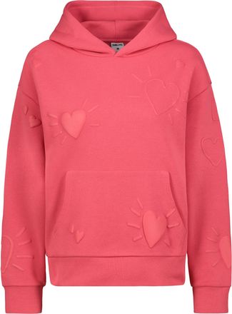 Sublevel Damen Kapuzenpullover Hoodie mit 3D Print, K&auml;ngurutasche pink XS