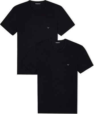 Emporio Armani Homme, Tops, Noir, Taille: S Ensemble de T-shirts en coton stretch