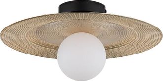 Globo Lighting Plafonnier plafonnier lampe de cuisine lampe de salon rétro couleur or d 33 cm