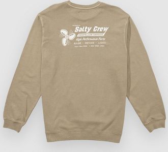 Salty Crew Props Vintage Crew Fleece Pullover stone