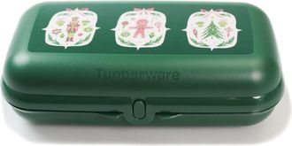 Tupperware To Go Maxi-Twin gr&uuml;n Brotdose Beh&auml;lter Dose Lunchbox Maxitwin Weihnachten